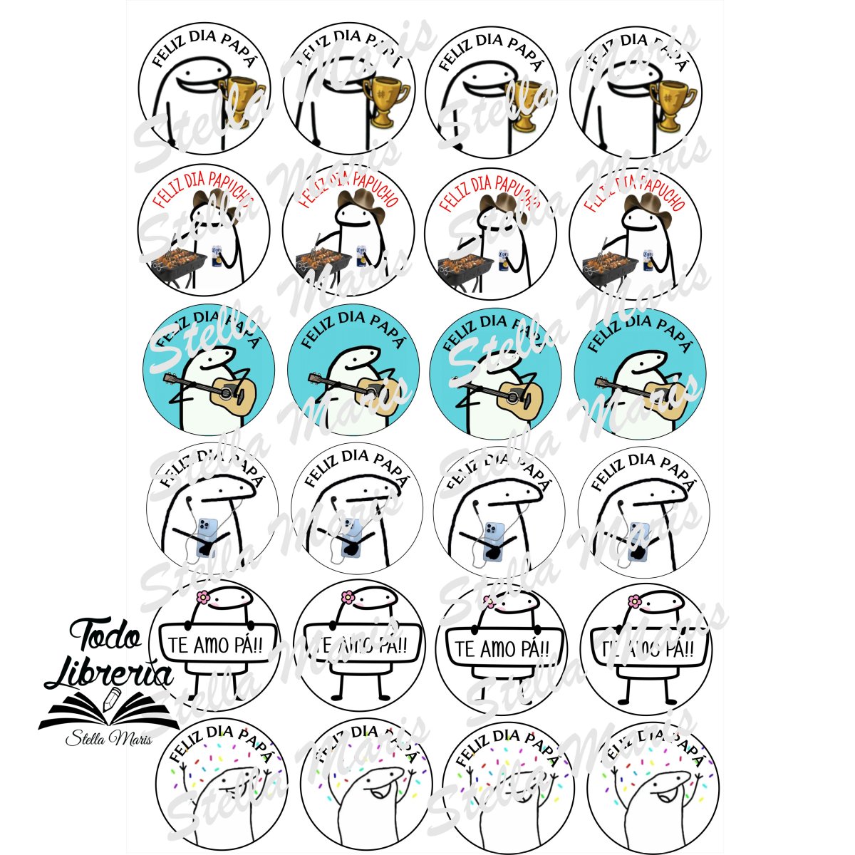 TRANSFER PARA OREO BAÑADAS MODELO DIA DEL PADRE - FLORK NUM 17